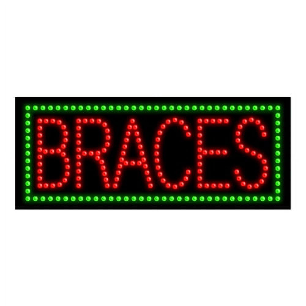 Braces-LED Dots Sign Made in USA - Walmart.com