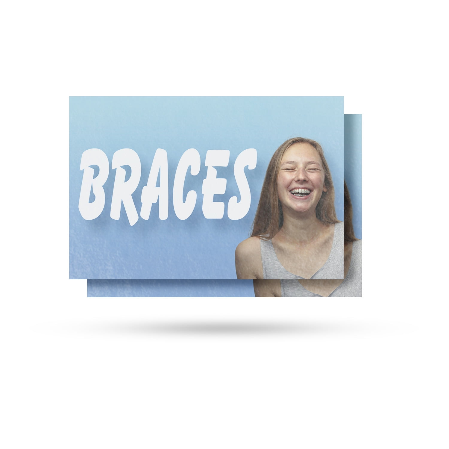 Braces Vinyl Decal 2 Pack of 24 Inch x 36 Inch Weatherproof Heavy-Duty ...