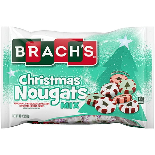 Brach,S Christmas Nougats Mix - 10-Oz. Bag Peppermint, Wintergreen, And ...