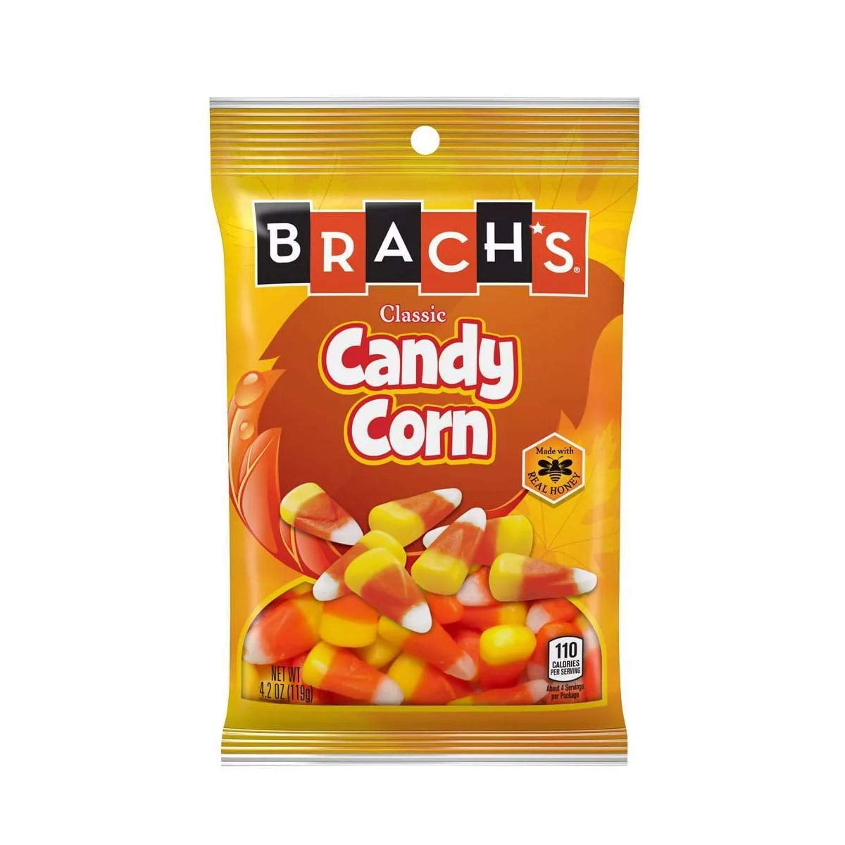 Brach's Classic Candy Corn, Made with Real Honey, 4.2 Oz Bag, Pack of 4 ...