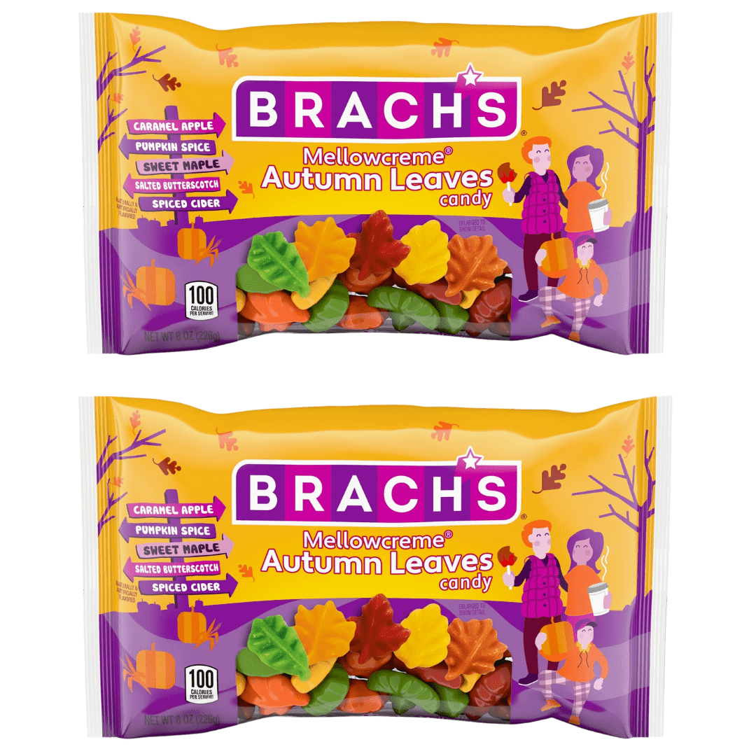 Brach's Autumn Leaves Mellowcreme Candy, halloween Candy, 8 oz bag ...