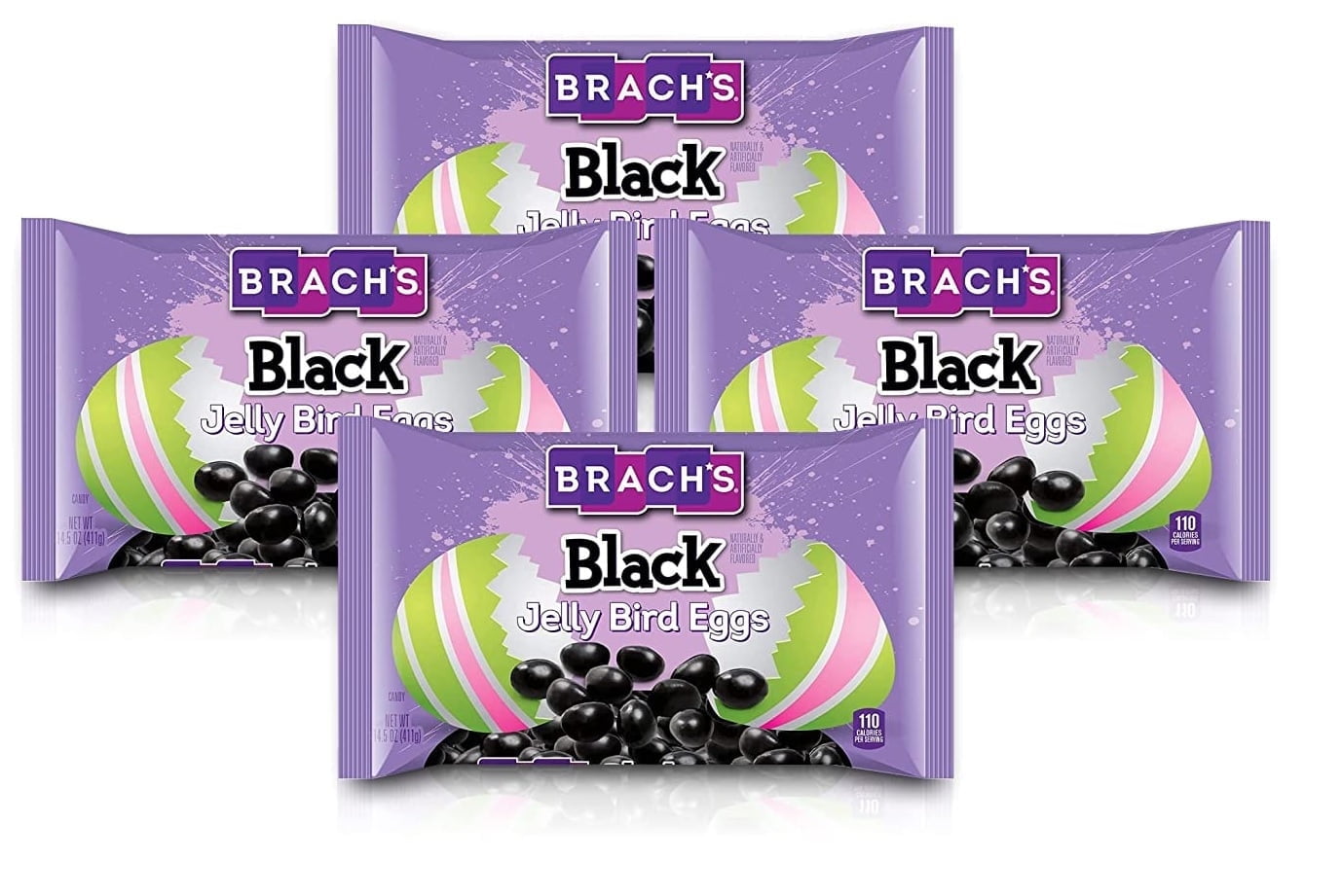 Brach's Black Jelly Bird Eggs Licorice Jellybeans 14.5 oz 4 Pack Chewy ...