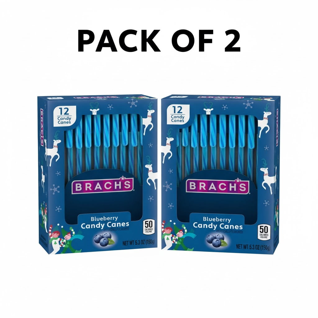 Brach's Blueberry Candy Canes, Holiday Christmas Candies, Christmas ...