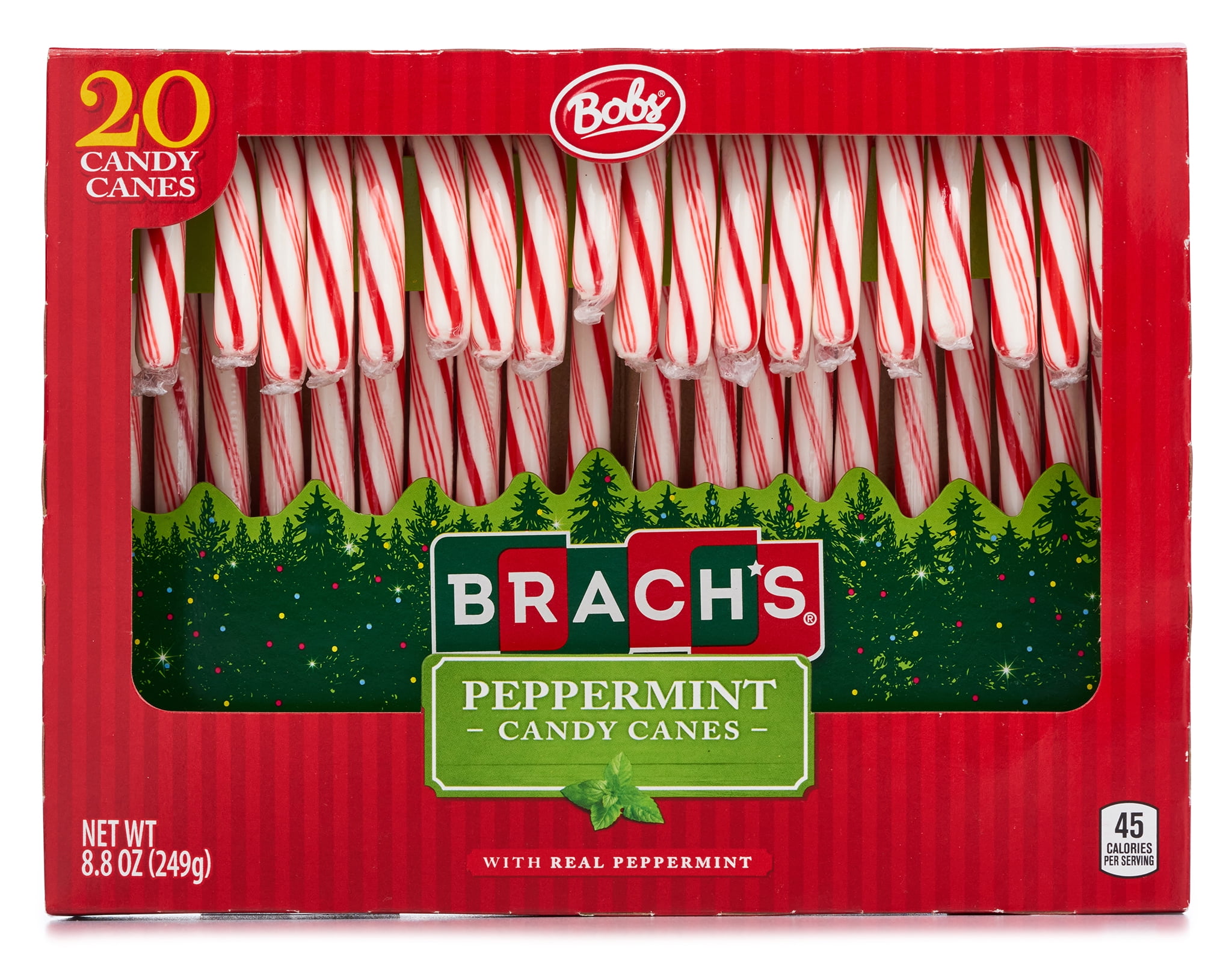 Brach's Peppermint Candy Canes 20 ct, Red and White Mint Cane ...