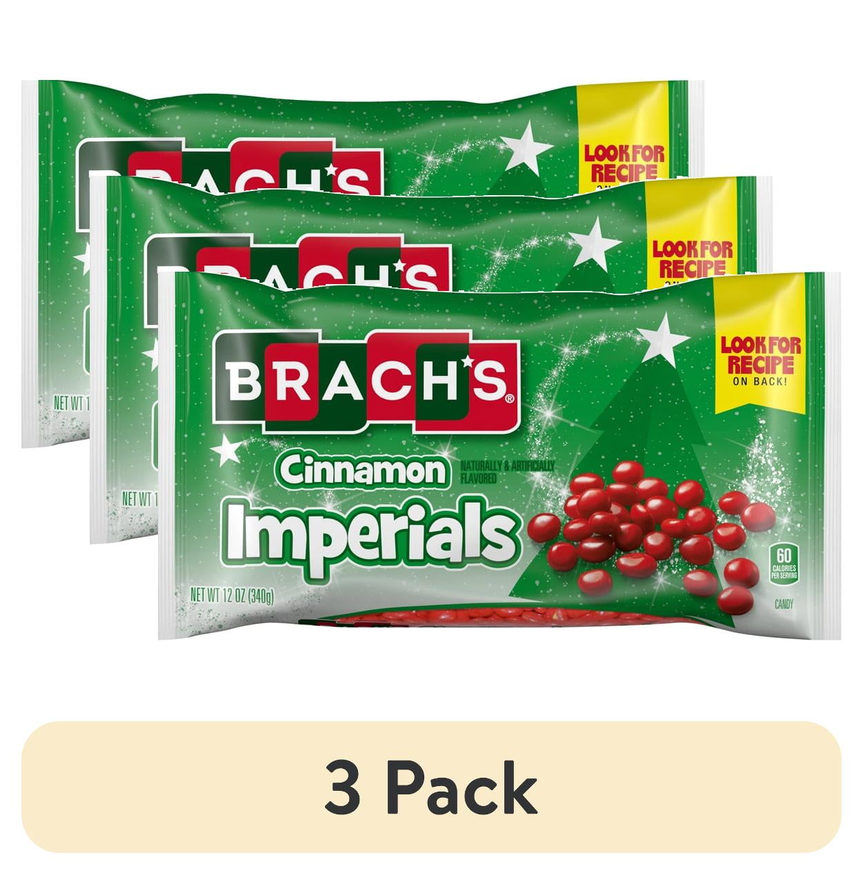 (3 pack) Brach's Cinnamon Imperials, Hot Cinnamon Candy, 12oz - Walmart.com