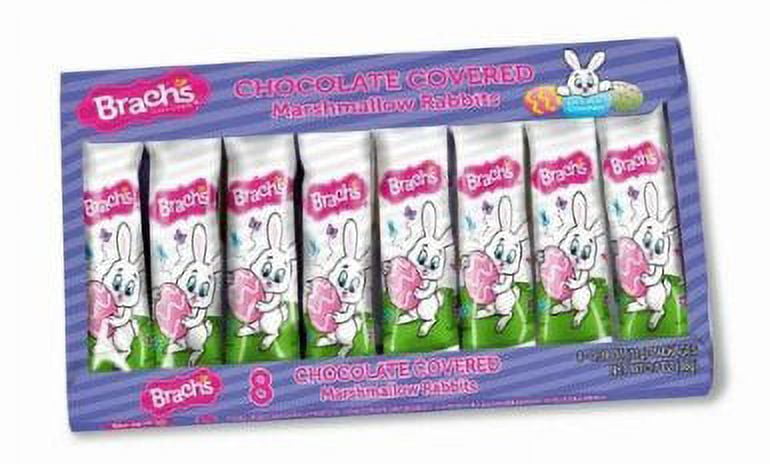 Brach's Easter Chocolate Covered Marshmallow Rabbits - 3.1oz/8ct (Pack ...