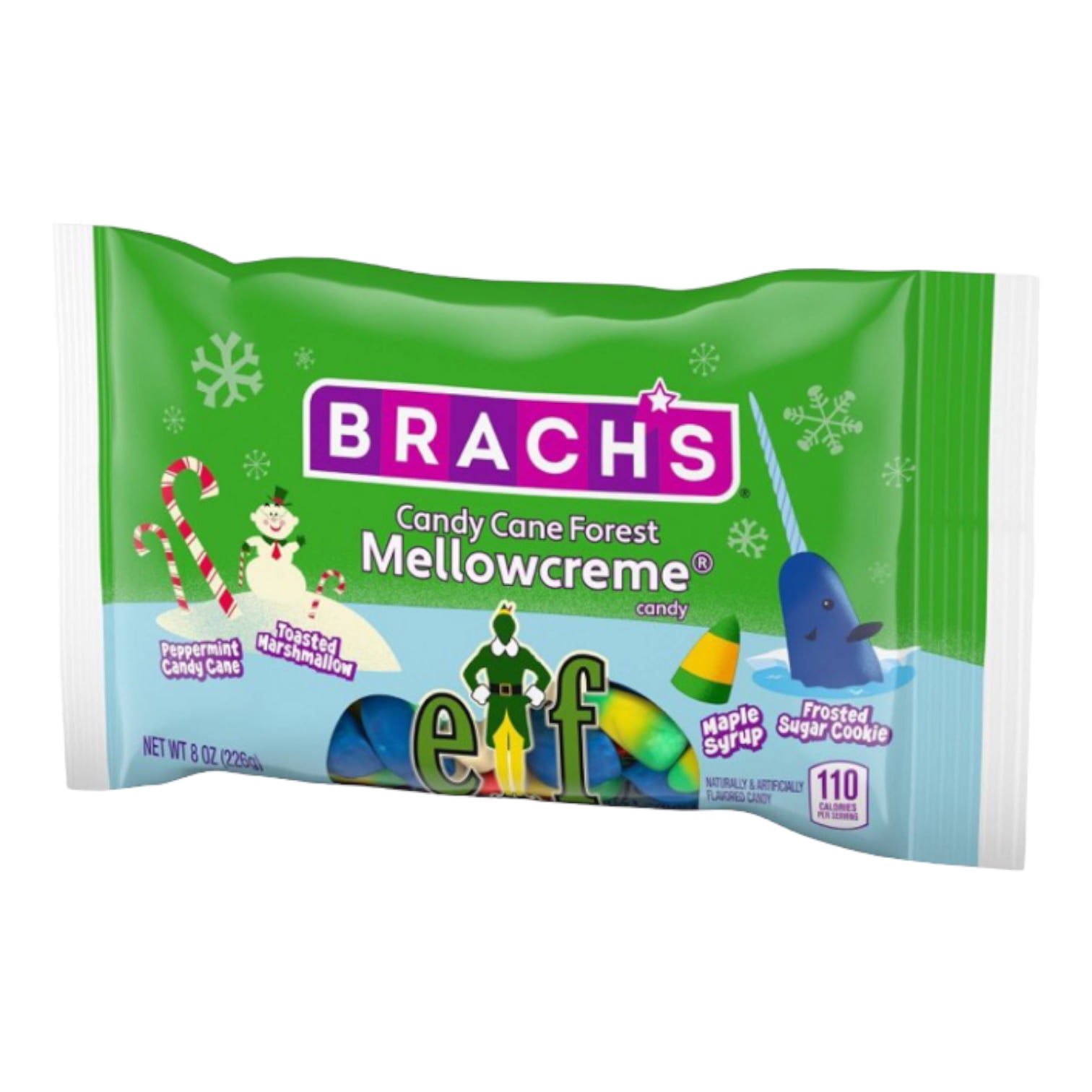 Brach's Elf Mellowcreme Christmas Candy, Holiday Candy Cane Forest, 8oz ...