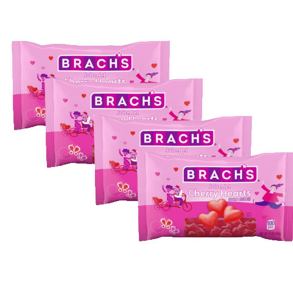 Brach's Soft Jube Jel Cherry Hearts Gummy Candy - 12 oz Bag - Walmart.com