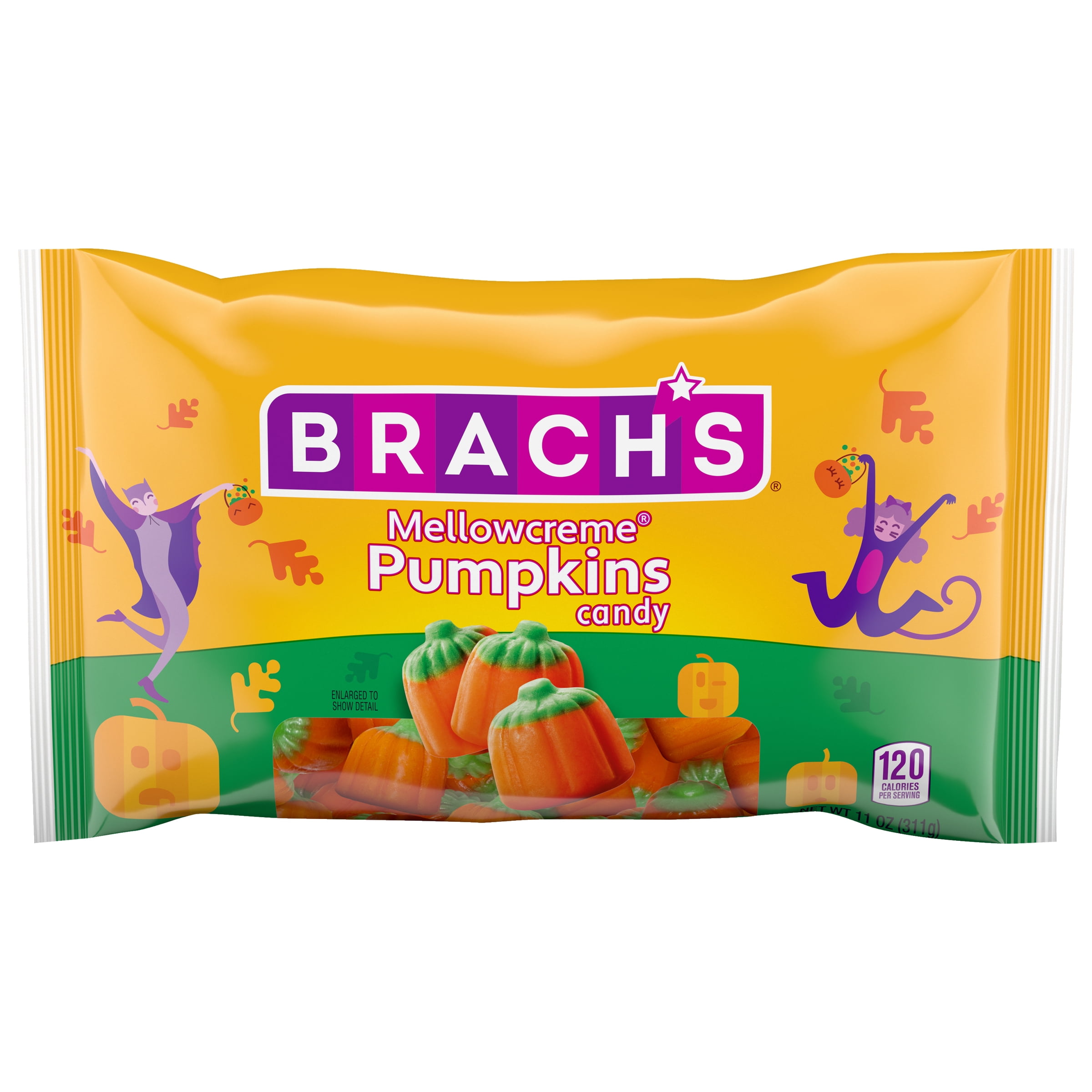 Brach's Classic Mellowcreme Pumpkins Candy, Perfect for Halloween Treat Bags, 11 oz Bag ...