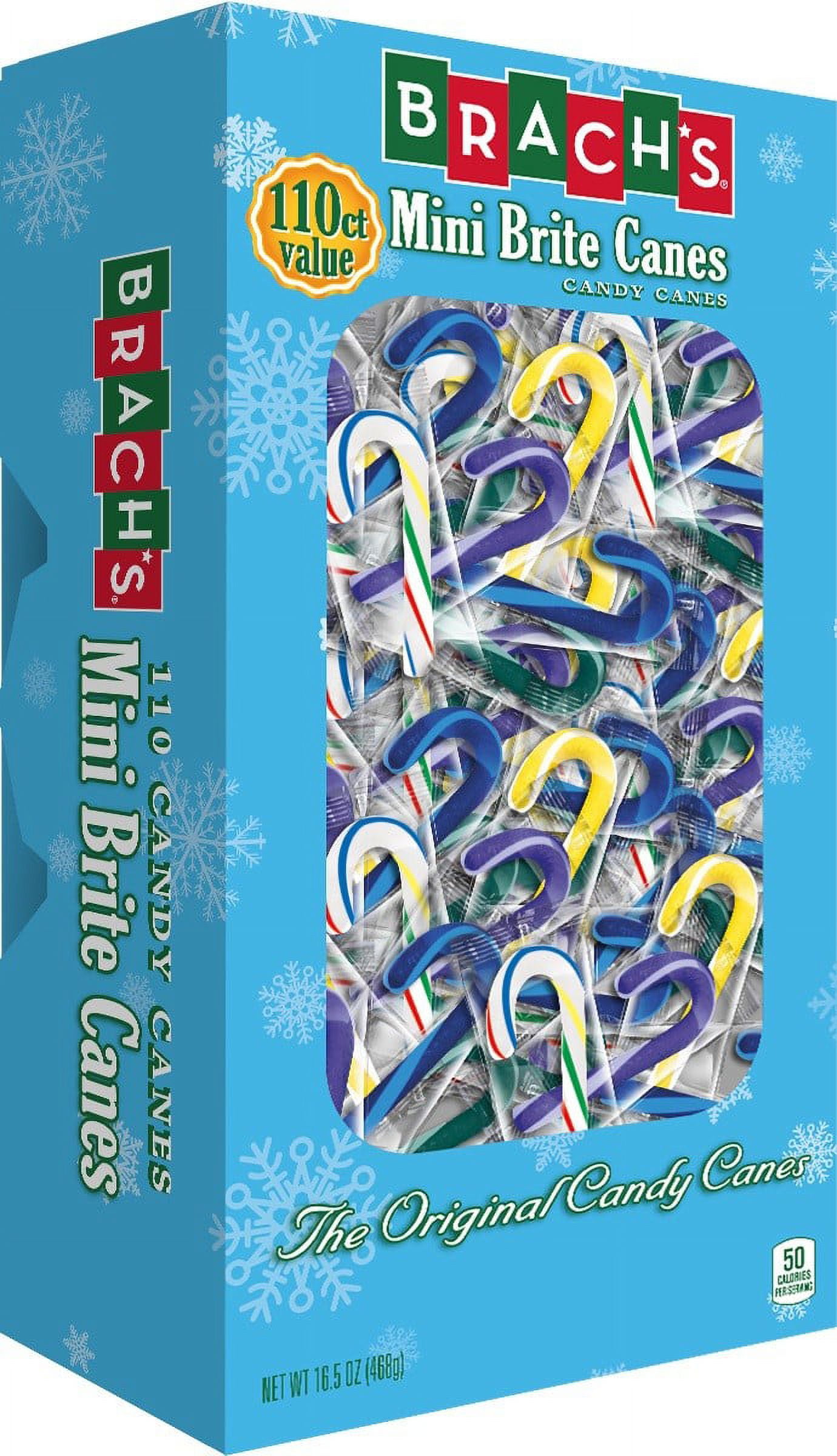 Brach's Mini Brite Christmas Candy Canes, 16.5 oz, 110 Count - Walmart.com