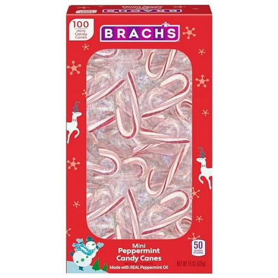 Brach's Mini Candy Canes, 100 ct, Small Flavored Candy Canes - Walmart.com