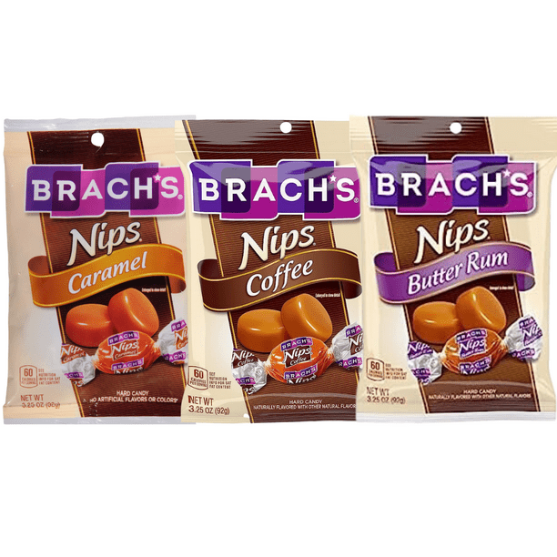 Brach's Nips Rich & Creamy Low Calorie Hard Candy, Individually Wrapped ...