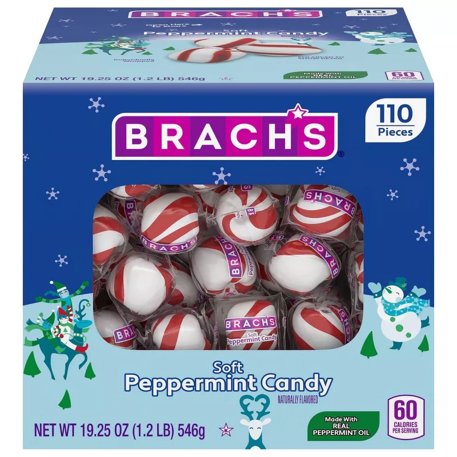 Brach's Soft Peppermint Candy Box - 19.25oz/110ct - Walmart.com