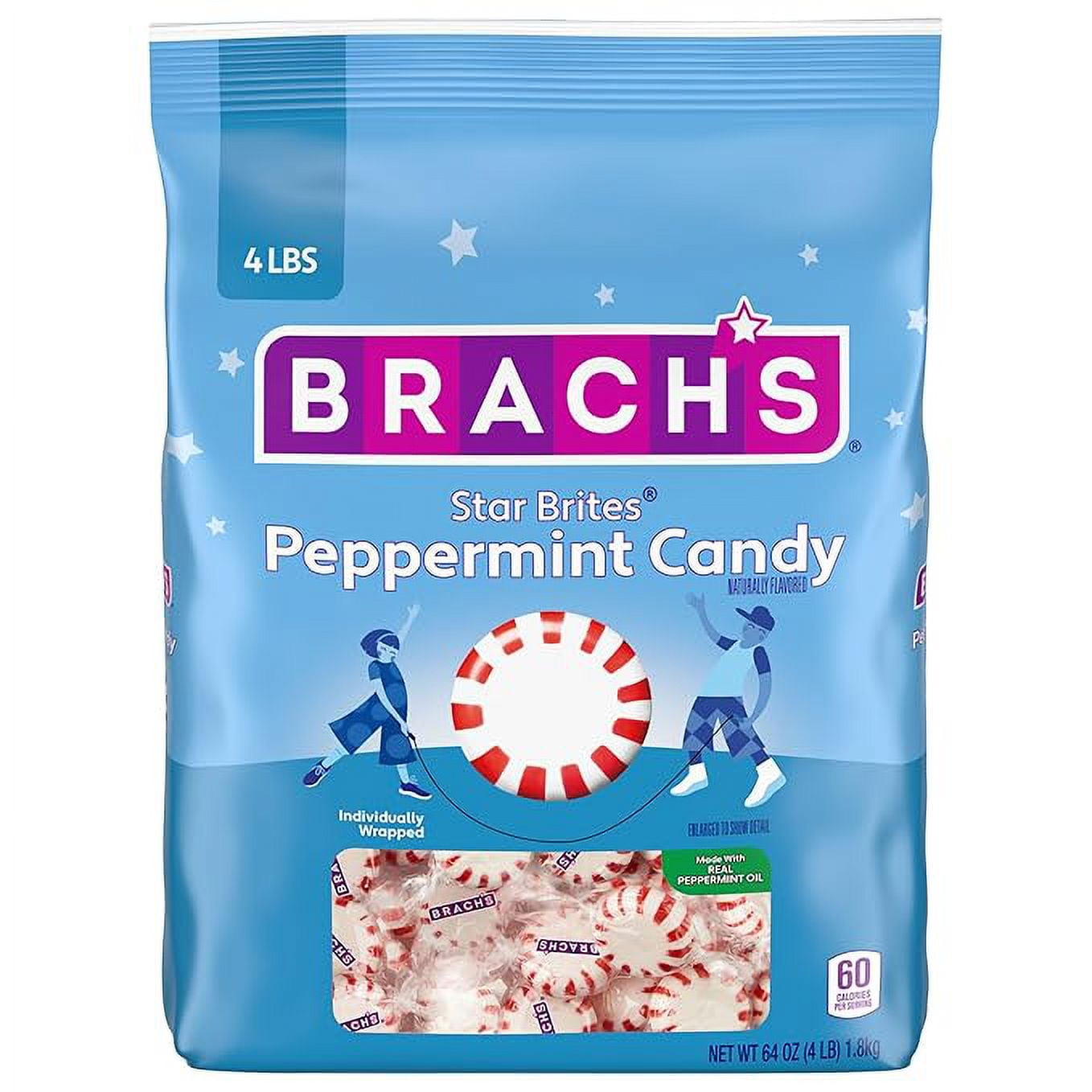 Brach's Star Brites Peppermint Candy, Individually Wrapped, Made With ...