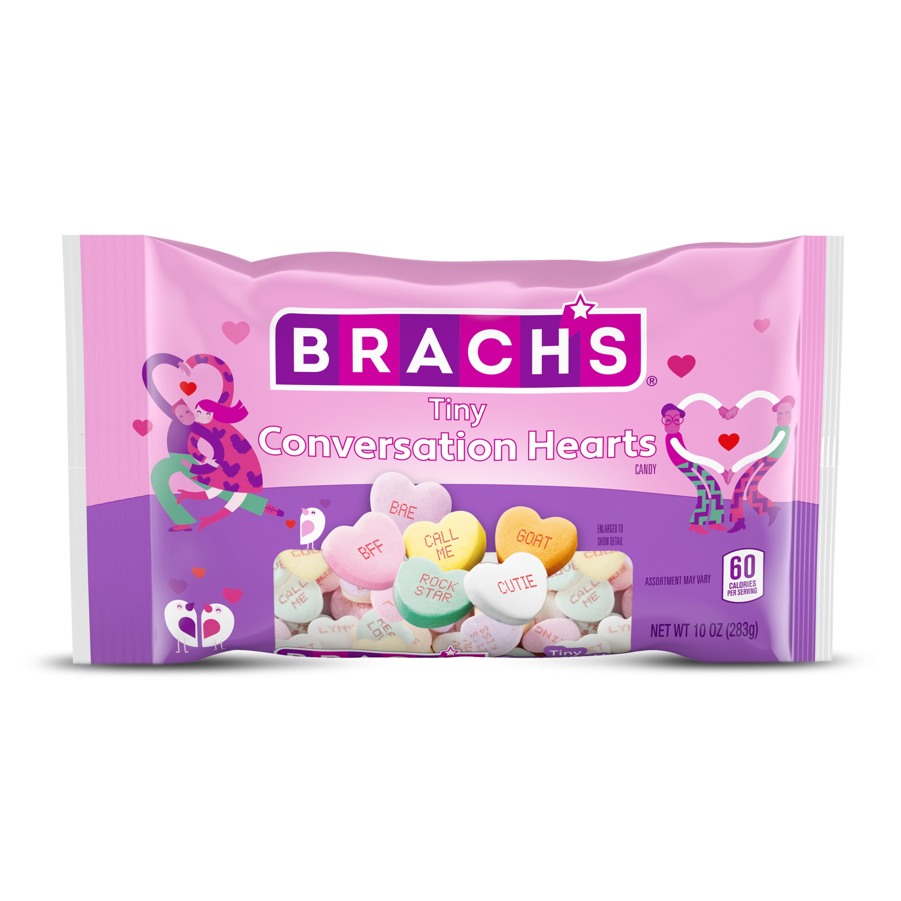 Brach's Valentine Special Tiny Conversation Hearts Candy, Ideal for ...