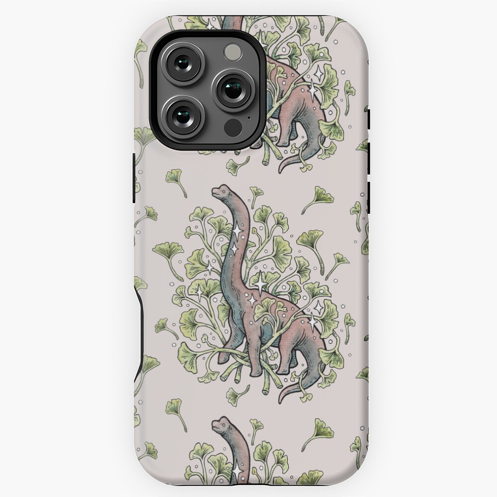 Brachio Ginkgo Dinosaur Phone Case for iPhone 16 15 14 13 12 11 Pro Max ...