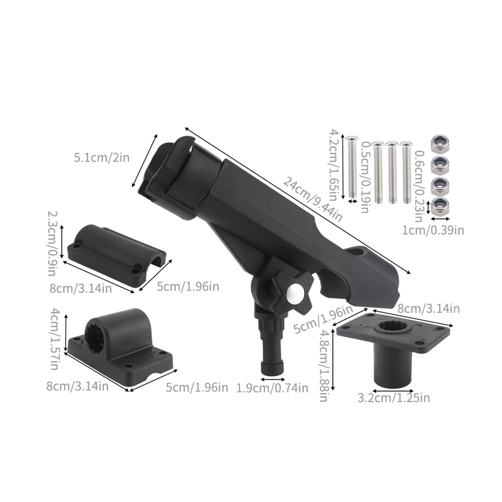 Bracket,Adjustable Powerlock Rod With Combo Mount Rod Dual-use Pole 2 ...