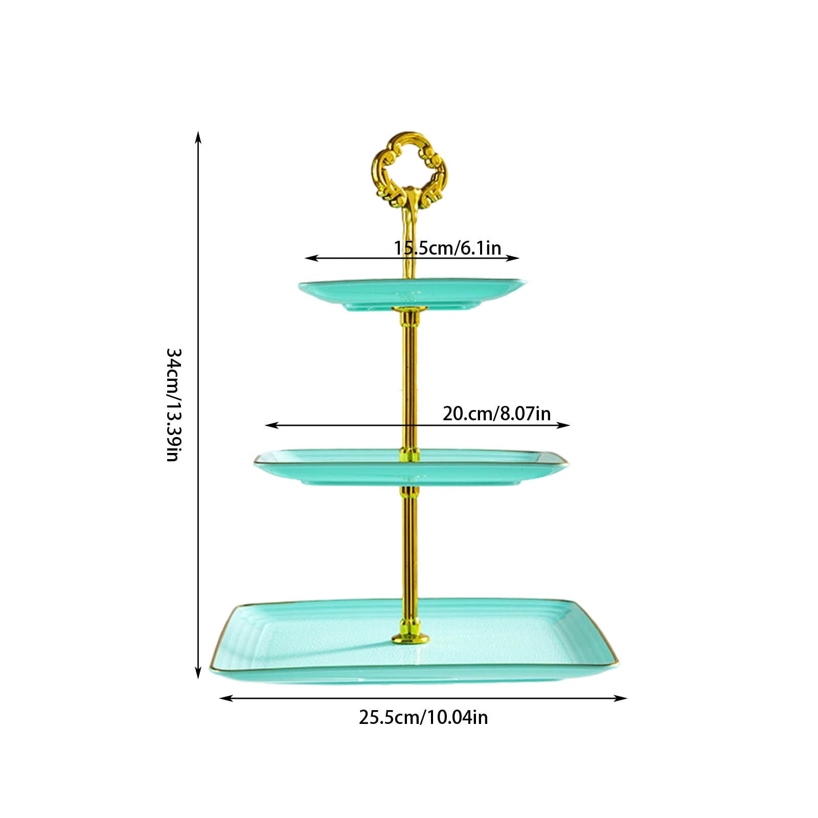 Bracket For Cupcakes 3 Storey With Rim Plastic Stand Tiered Serving ...