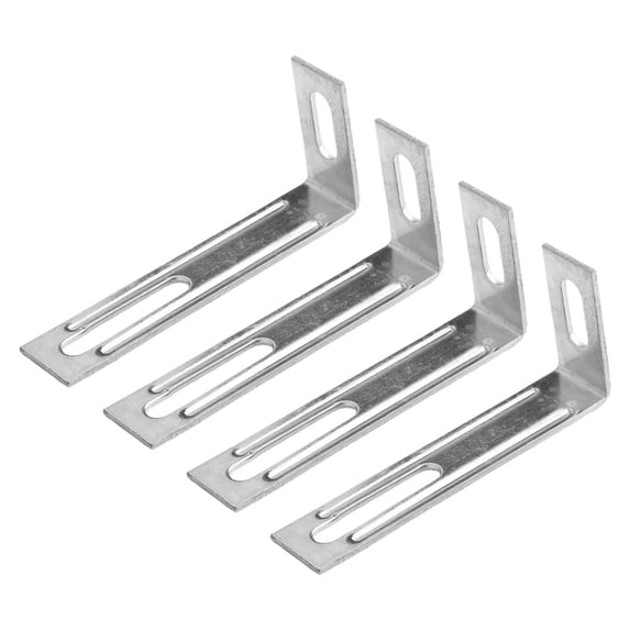 Bracket With Bolts L-Shaped Angle L-Angle Corner 4Pcs Iron L-Shaped ...