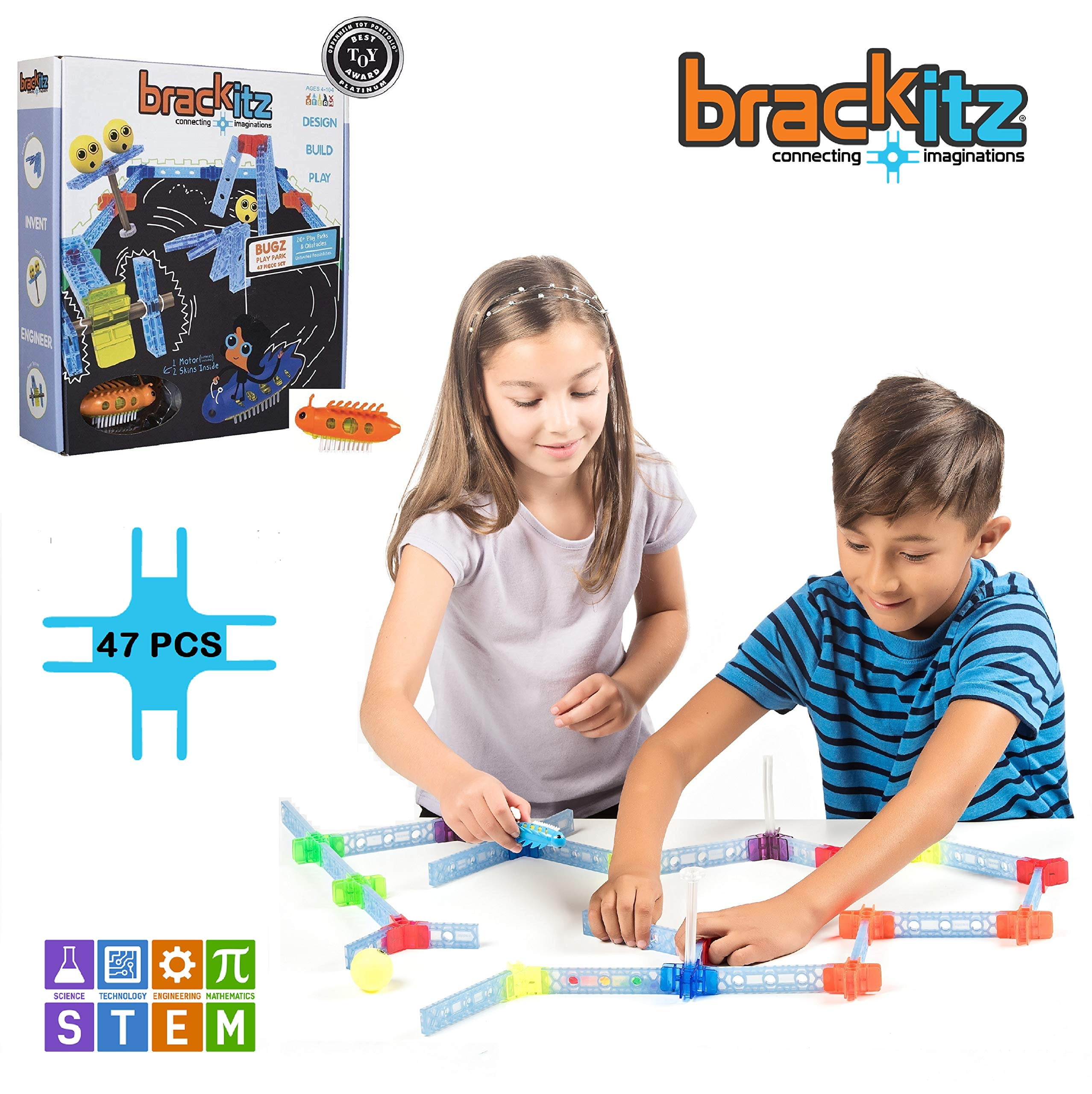Brackitz: Bugz 47 Piece Set Educational Construction Set - Learning ...