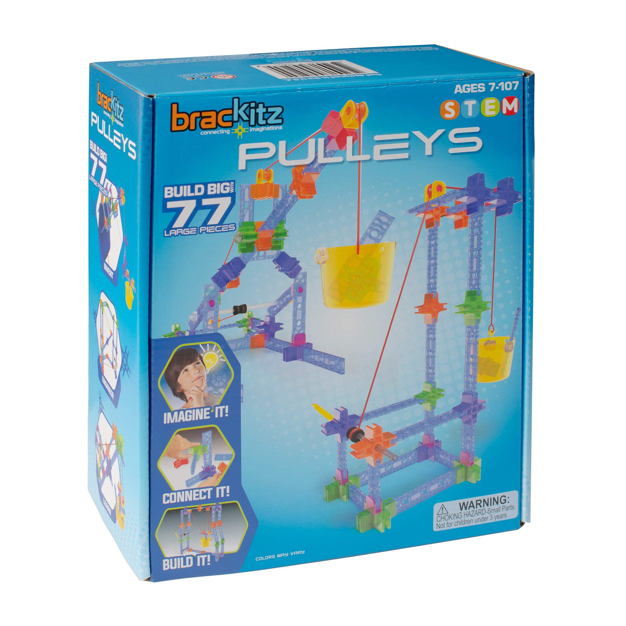 Brackitz Pulley Set for Kids | Building Toy for Boys and Girls Ages 4 ...
