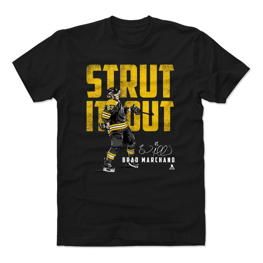 Brad Marchand Notorious Strut Y WHT Vintage T-shirt, Sport shirt, Game ...