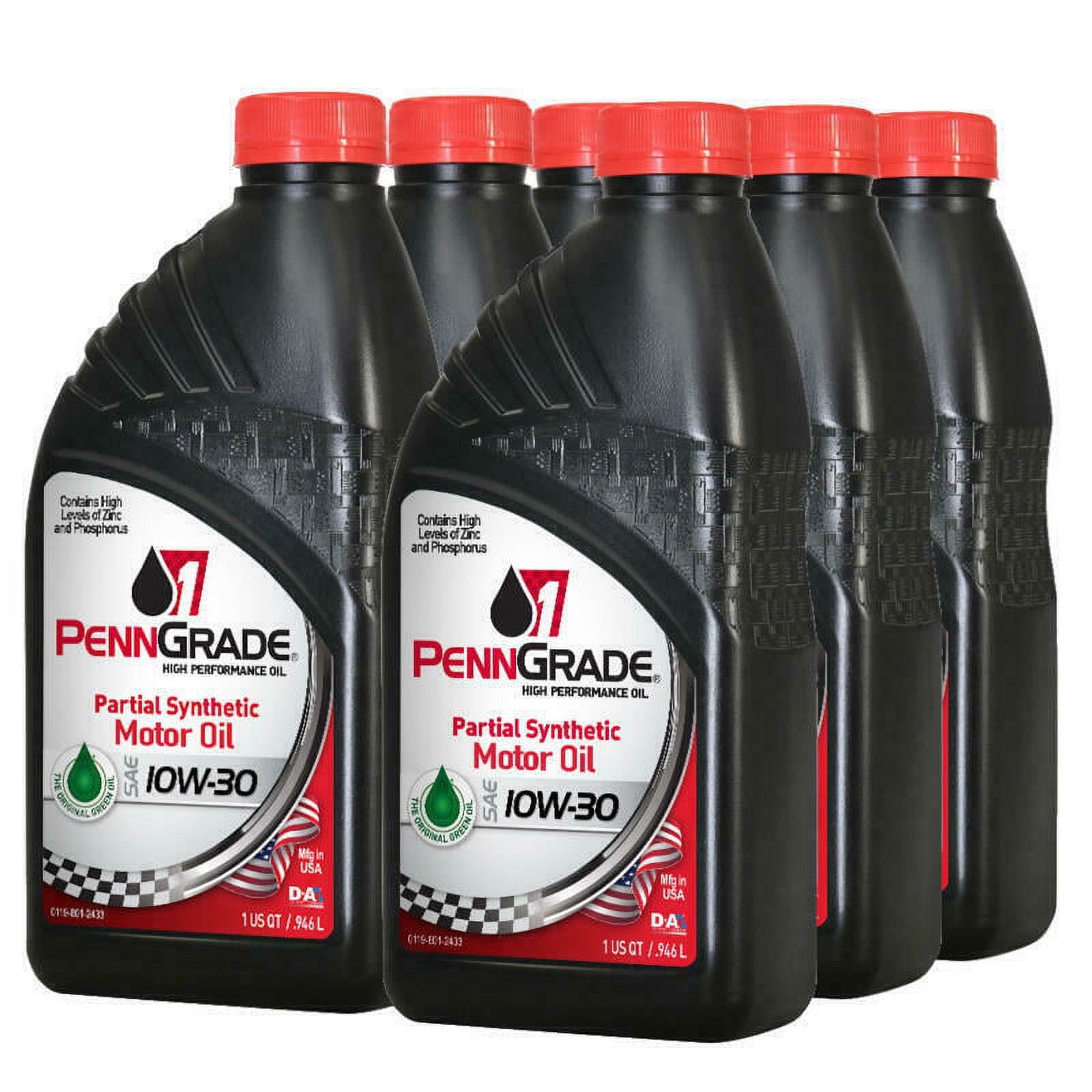 Brad Penn PennGrade 1 Racing Motor Semi-Synthetic Engine Oil, 10W30, 8 ...