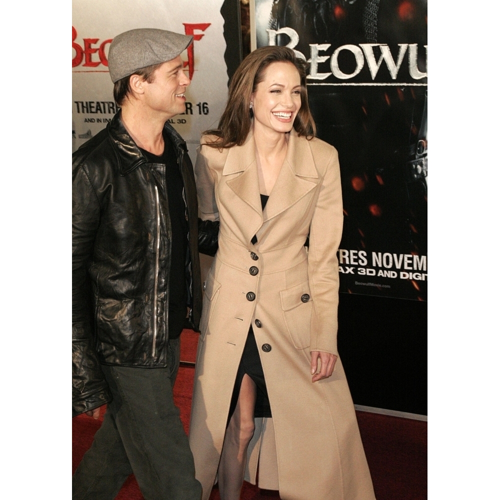 Brad Pitt Angelina Jolie At Arrivals For Beowulf Premiere Westwood ...