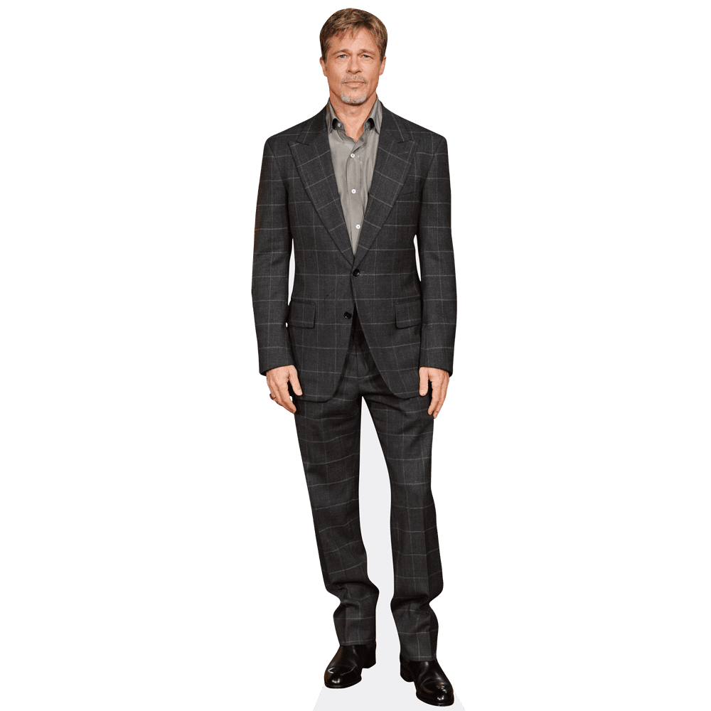 Brad Pitt (Checked Suit) Life Size Cutout. Standee. - Walmart.com
