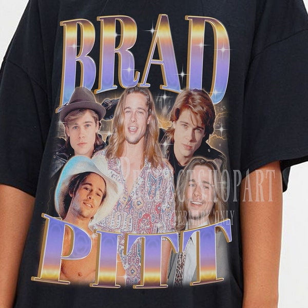 Brad Pitt Retro Shirt, Brad Pitt Shirt, Brad Pitt Homage Shirt, Brad ...