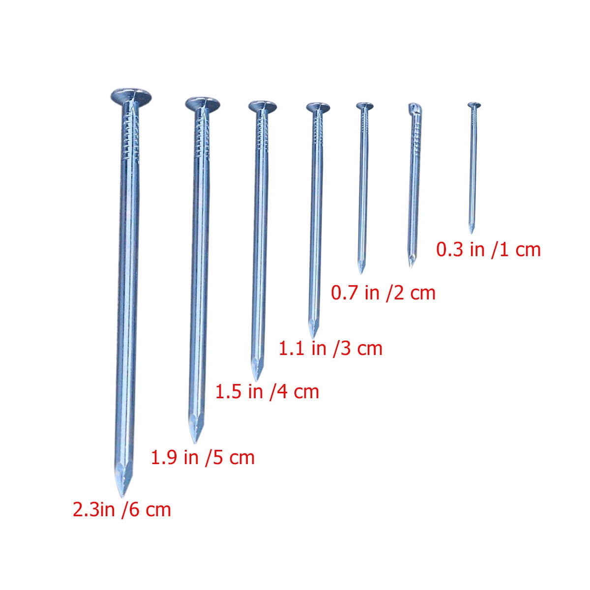 Brad & Round Picture Hanging Nails, 240 Piece Pack - Walmart.com