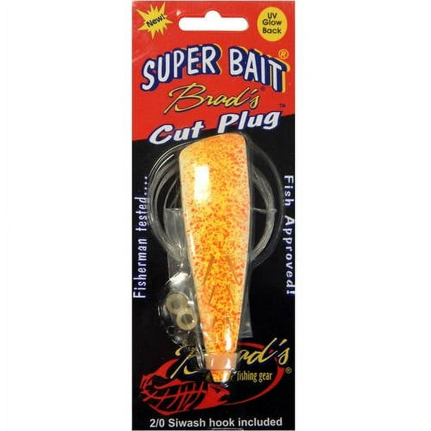 Brad's Killer Fishing Gear Rigged Super Cut Plug, Glow Green Dot ...