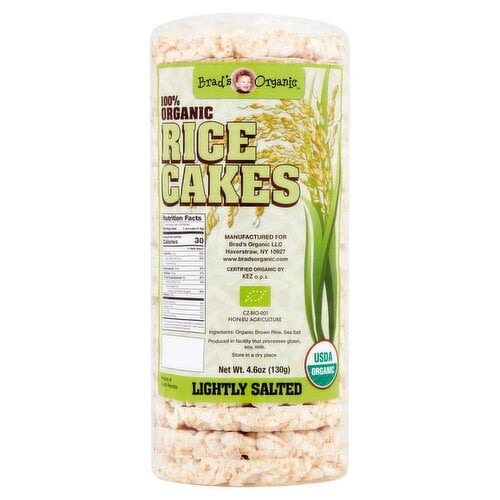Brad's Organic LIGHTLY SALTED RICE CAKES 4.6oz (12 Packages/1 Case ...