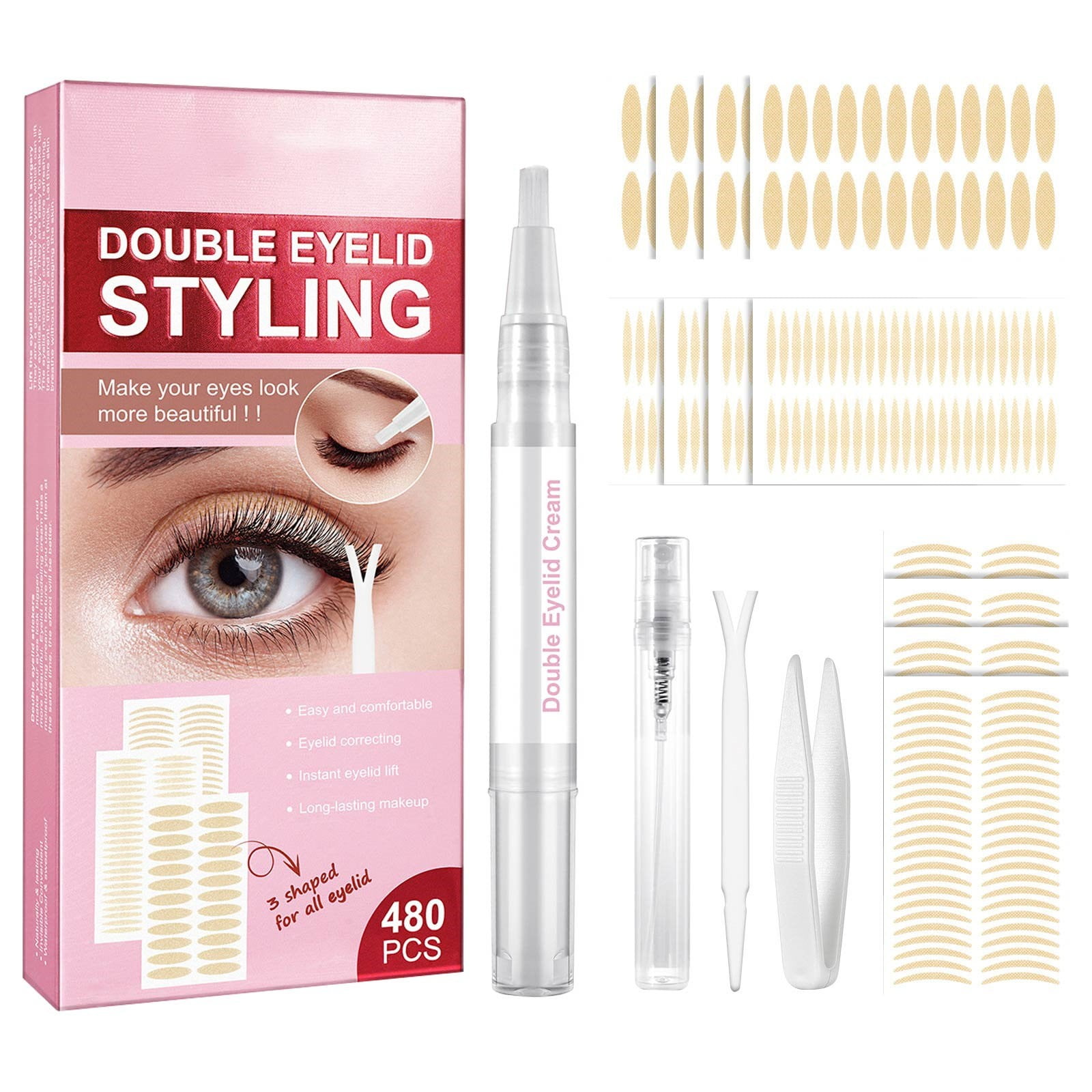 Bradem Beauty Tools Clearance, Beauty Gadgets, Eyelid Tape Double Eyelid Strips Eyelid Lifter ...
