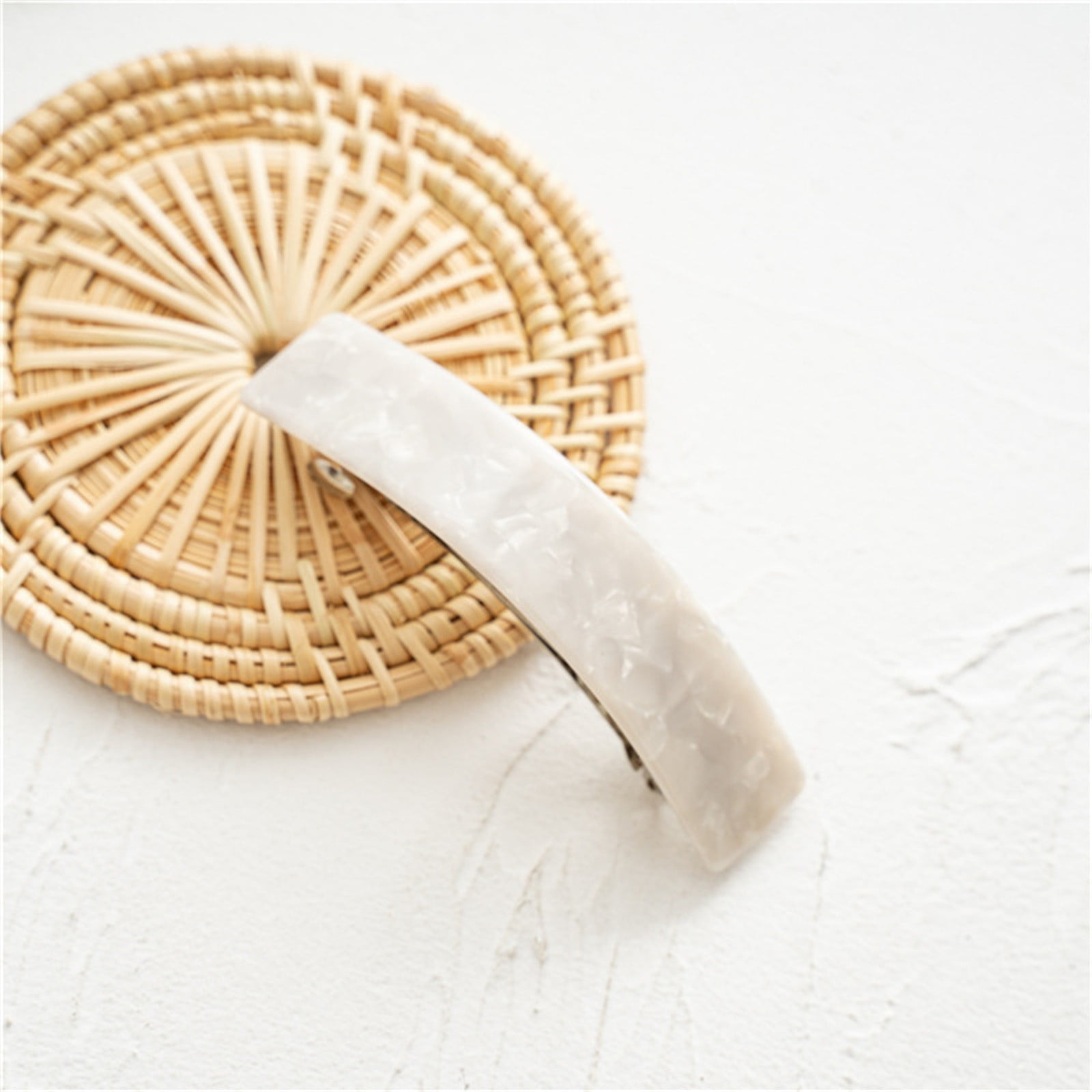 Bradem French Barrettes - Large Classic Tortoise, Wide Curved Automatic ...