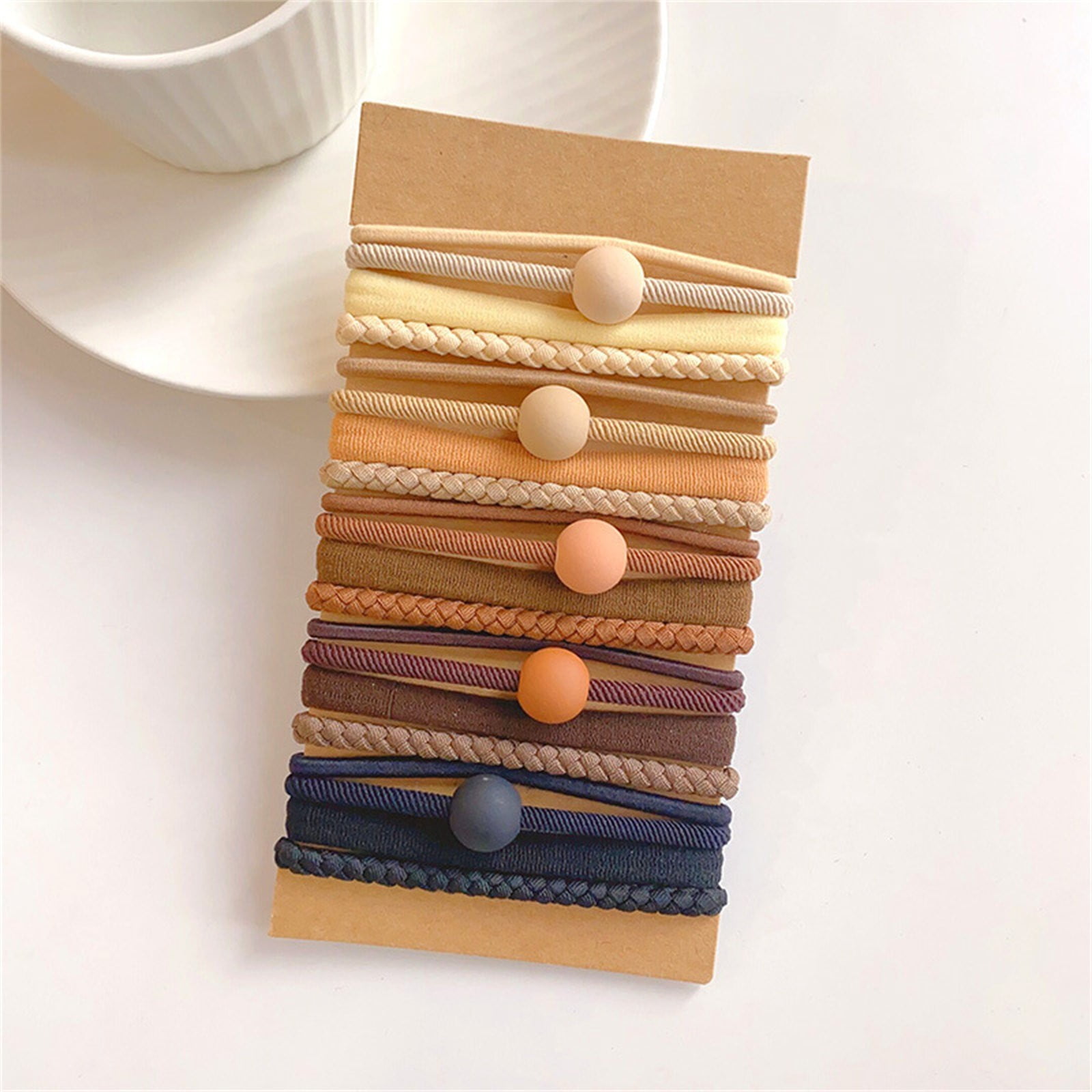 Bradem Multiple Color Hair Ties for Women - Bracelet-Style Elastic ...