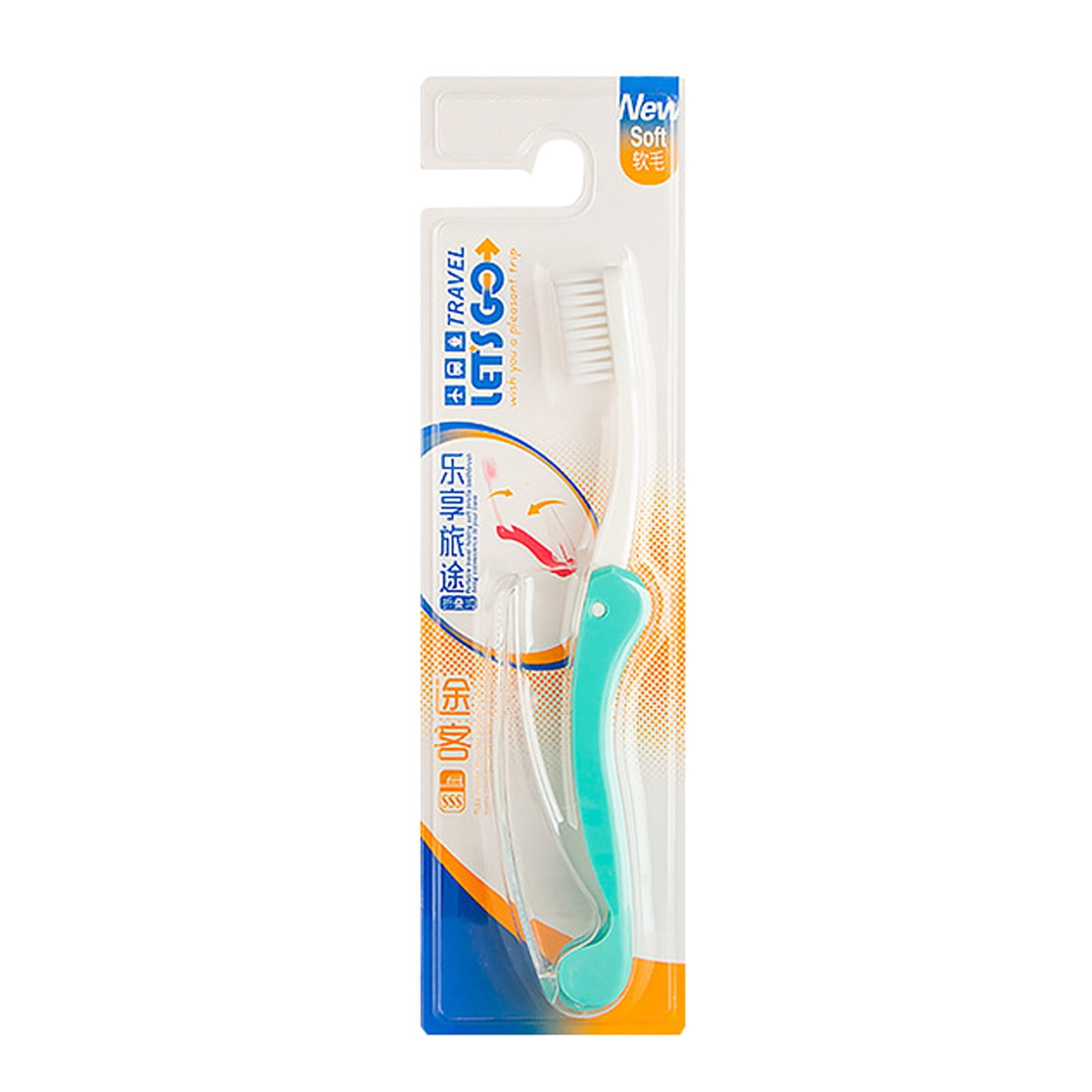 Bradem Travel Toothbrushes Medium Mini Toothbrush with Toothbrush Cover ...