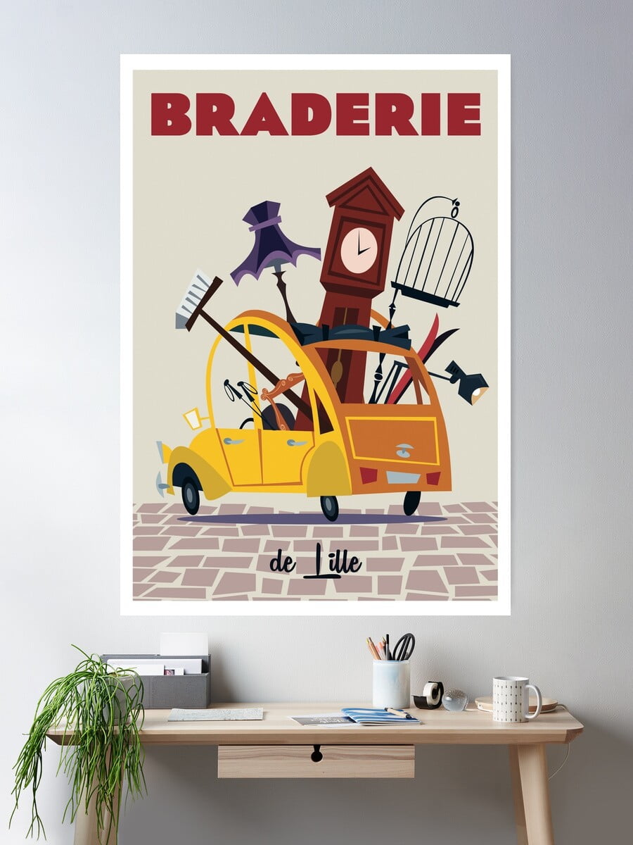 Braderie De Lille Poster Poster Wall Art, Modern Wall Decor For Living ...