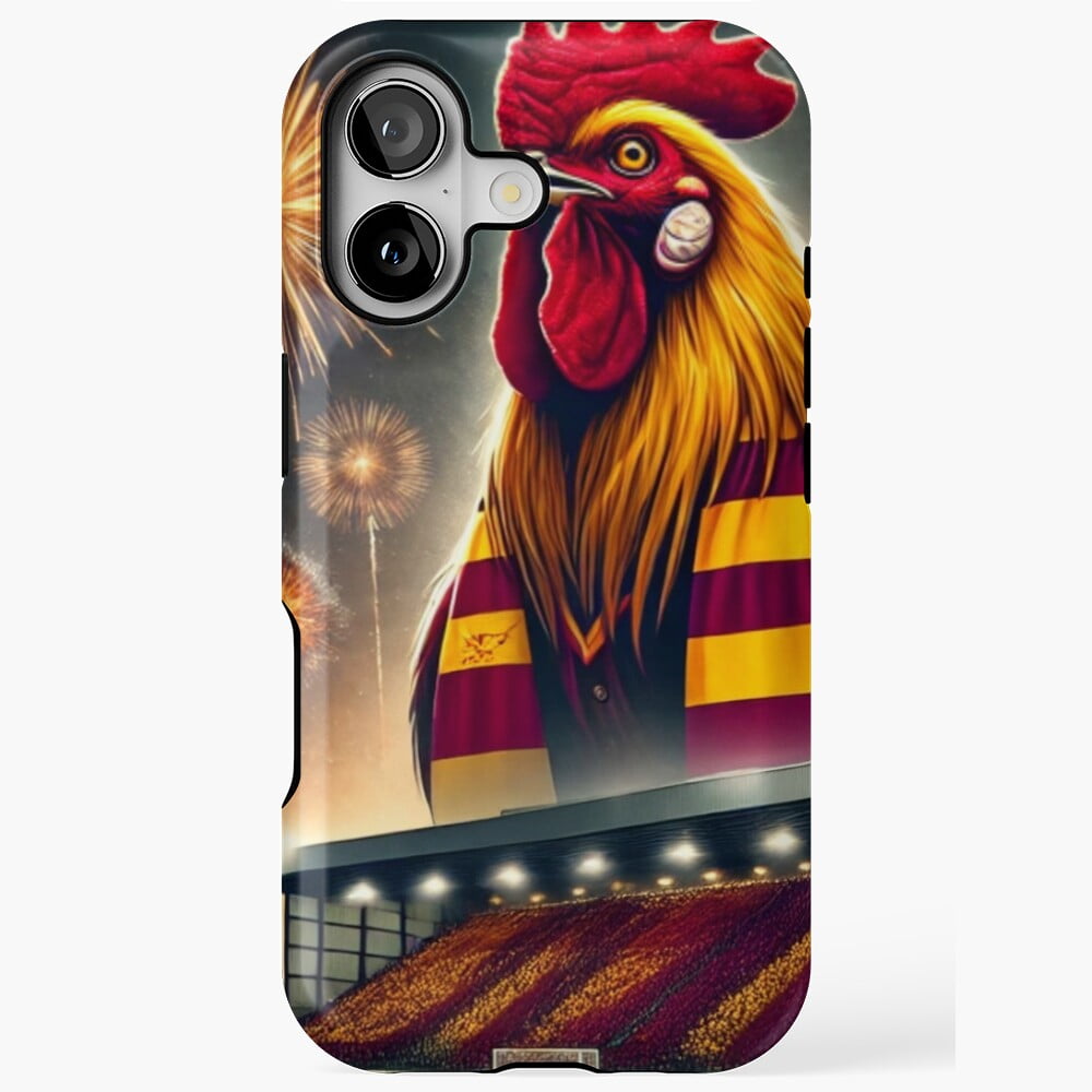 Bradford City Football Bantam Mascot Art iPhone Case 17 through 11 Pro ...