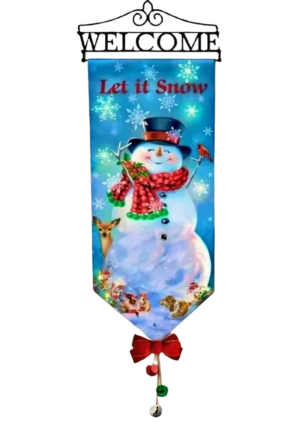 The Bradford Exchange Let It Snow Welcoming the Seasons Welcome Sign ...