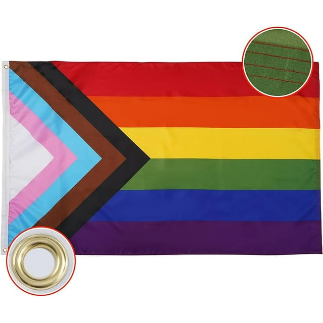 Bradford New Intersex Progress Pride Flag 3x5 Ft Double Side Inclusive