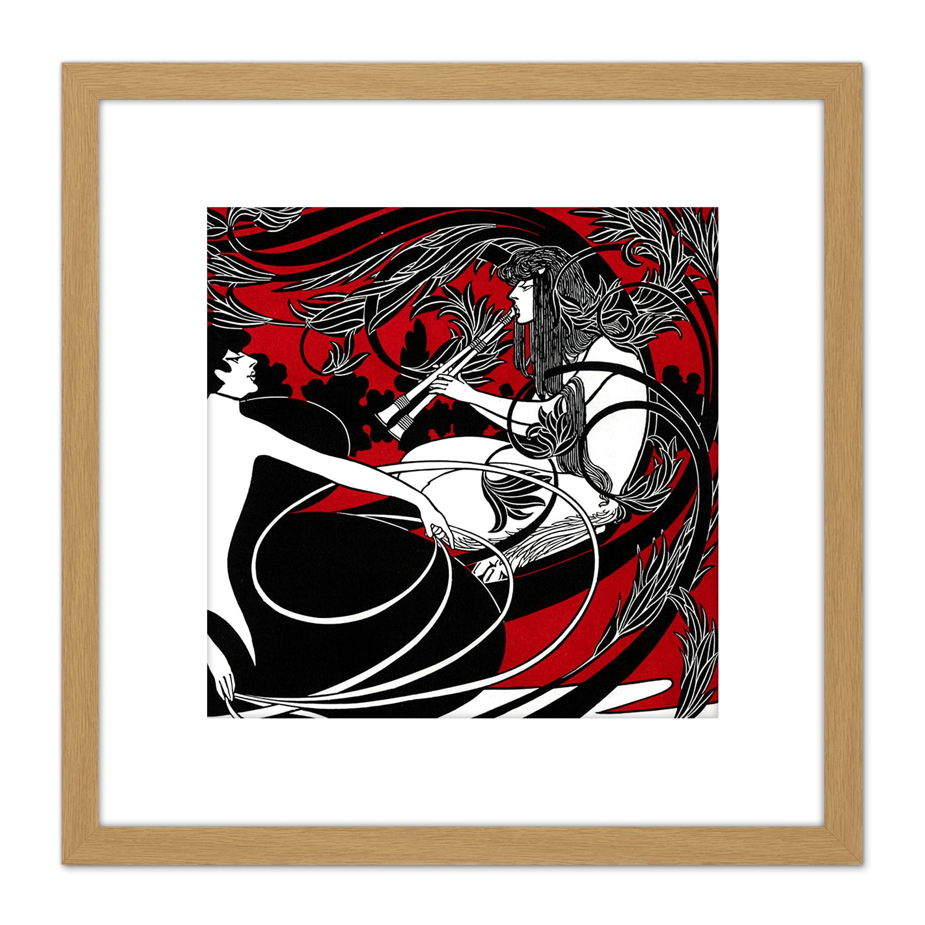 Bradley Ault Wiborg Printers Nouveau Advert 8X8 Inch Square Wooden ...