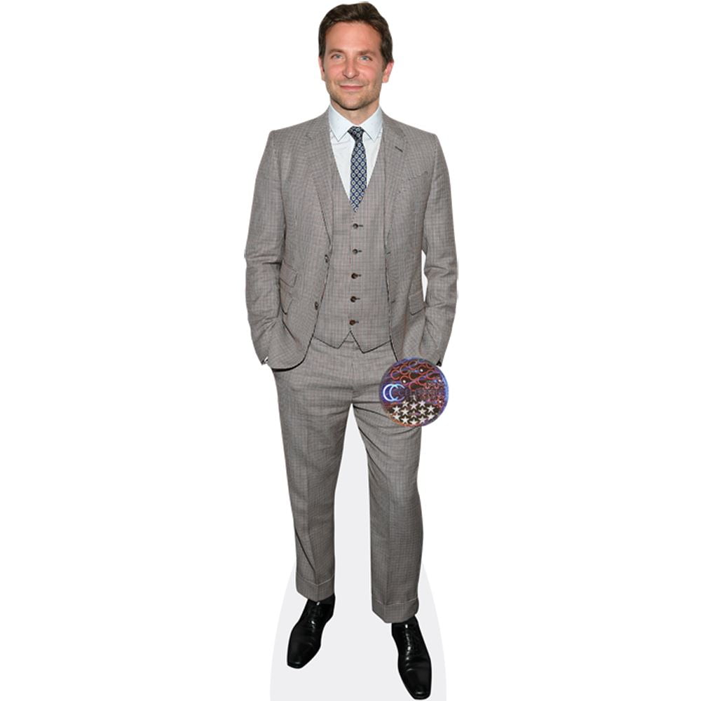 Bradley Cooper (Grey Suit) Mini Cardboard Cutout Standee - Walmart.com