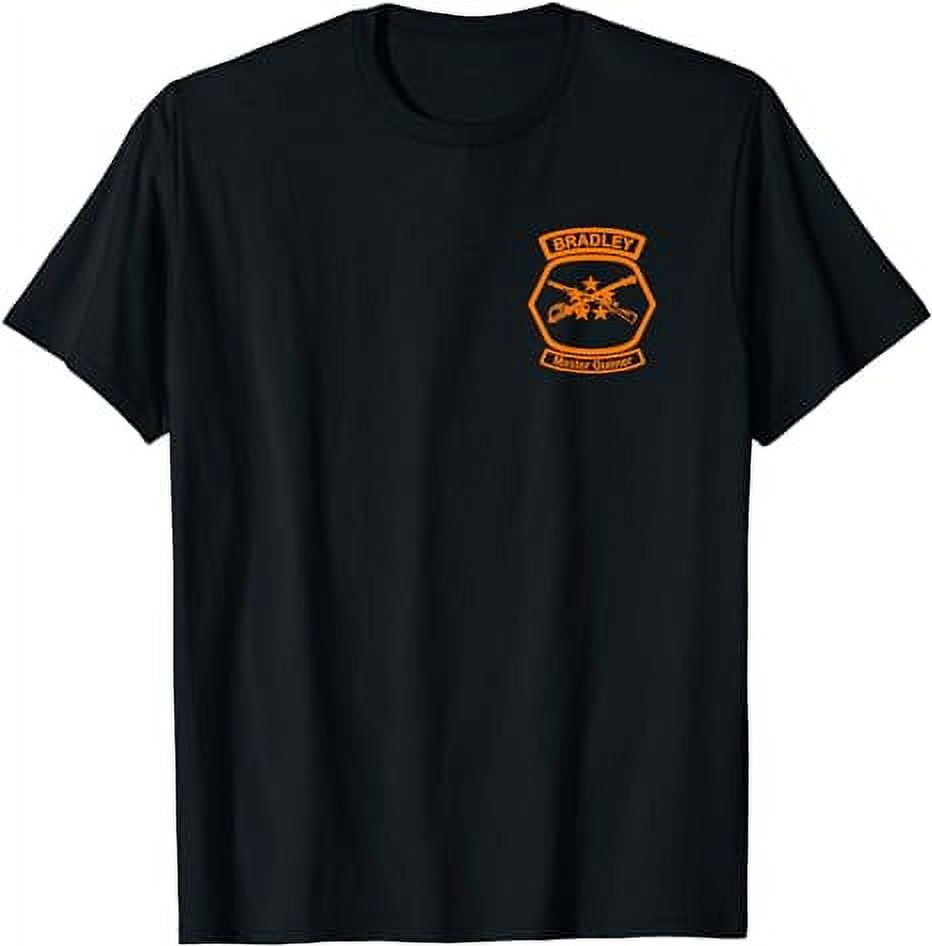 Bradley Master Gunner Orange designs on both front and back T-Shirt ...