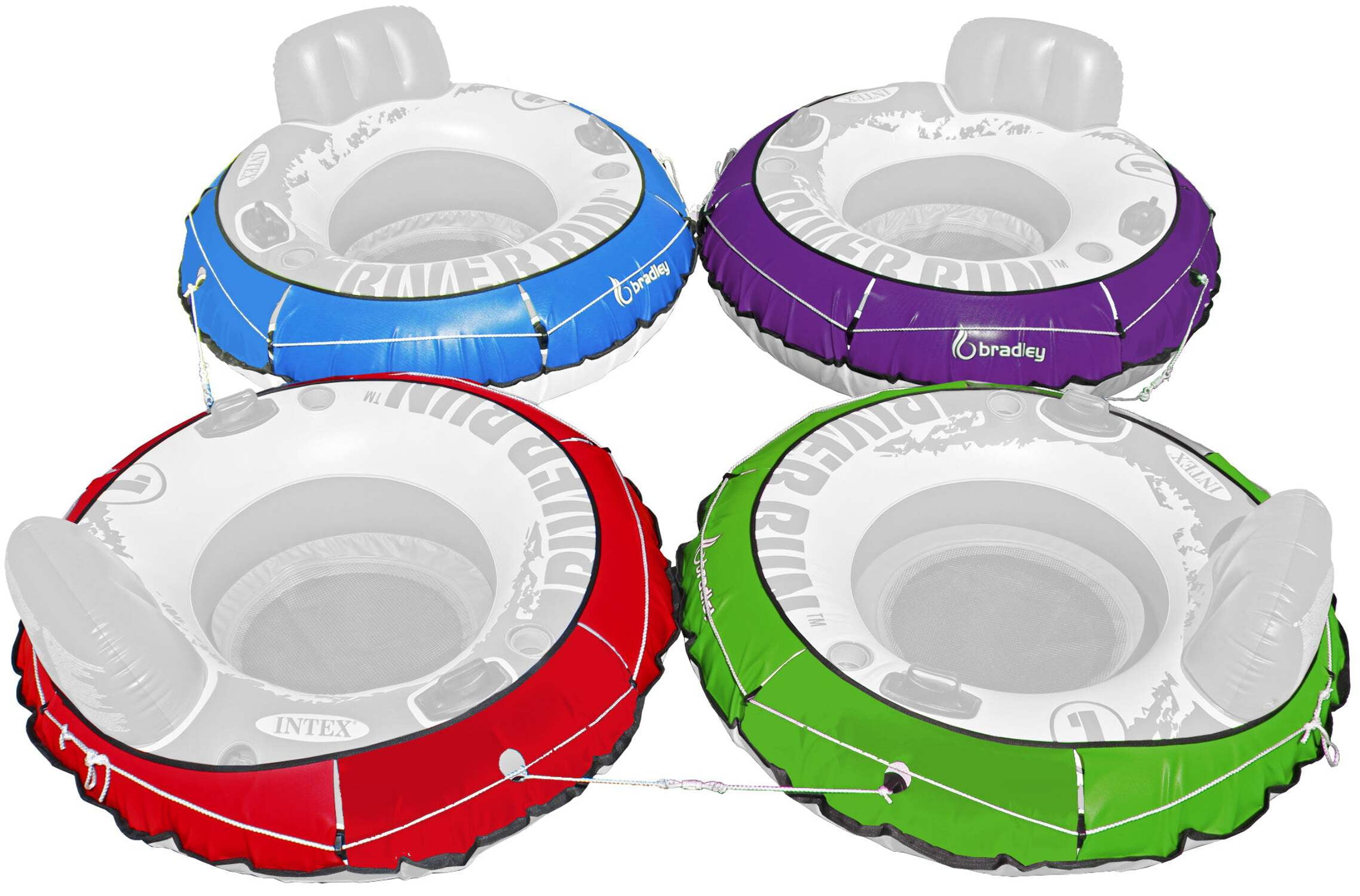 Bradley Pack of 4 Heavy Duty River Tube Cover Only; Made in USA to fit ...