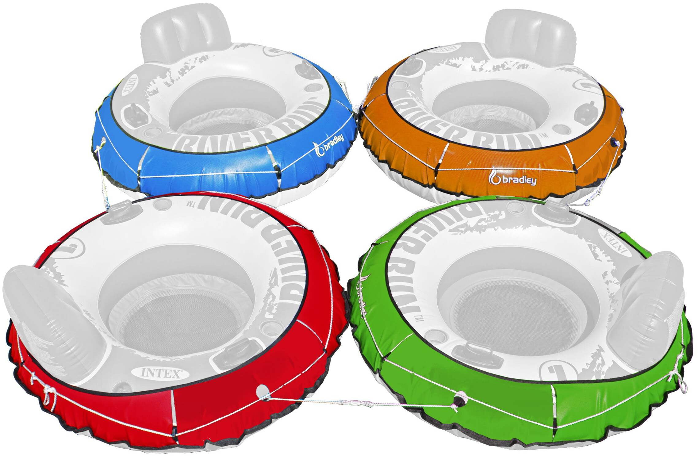 Bradley Pack of 4 Heavy Duty River Tube Cover Only; Made in USA to fit ...