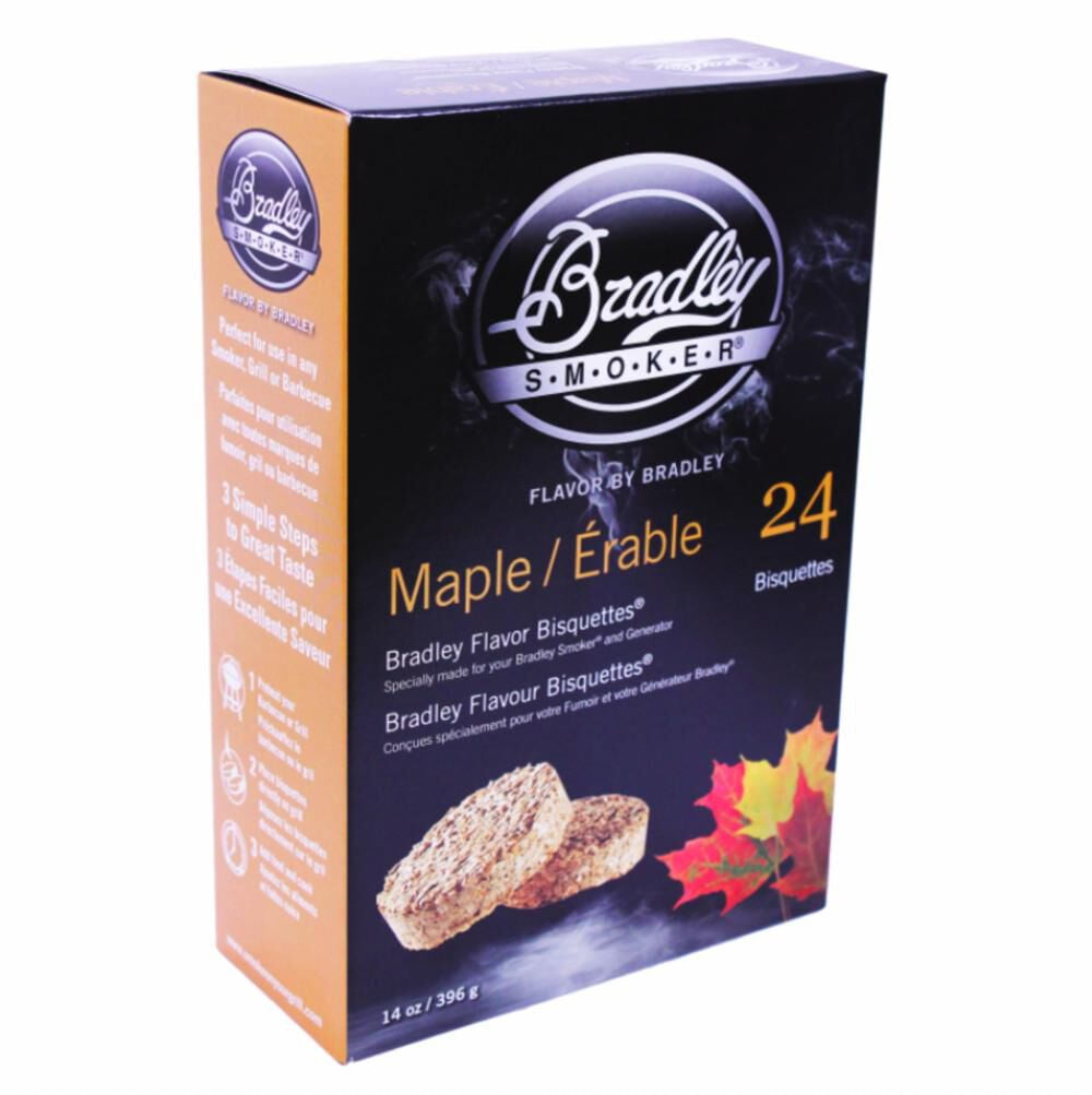 Bradley Smoker Maple Bisquettes--24 Pack - Walmart.com