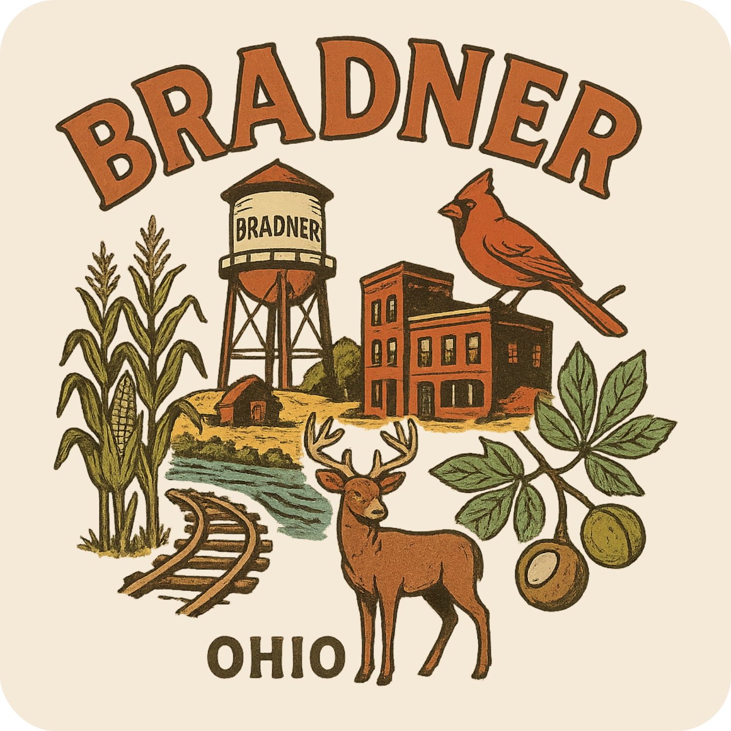 Bradner Ohio Keepsakes Souvenir Vinyl Sticker – Destination Travel ...