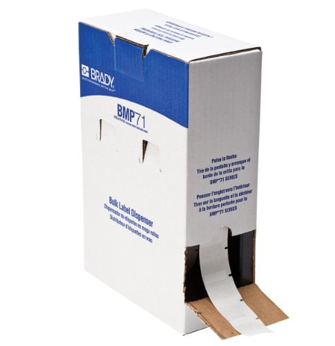Brady 1"H x 1"W x 2500 White Asset and Equipment Tracking Labels BM71 ...