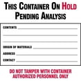 Brady 60366, Hazardous Waste Labels, 6" Height x 6" Width, Black, Red ...
